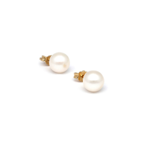 Aretes diseño especial con perlas en oro amarillo 14 kilates ...
