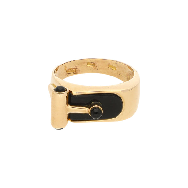 Anillo diseño especial con ónix en oro amarillo 14 kilates. – Nacional ...